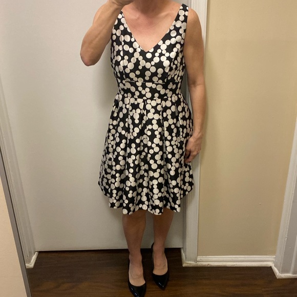 Taylor | Dresses | Taylor Fit Flare Dots Dress | Poshmark